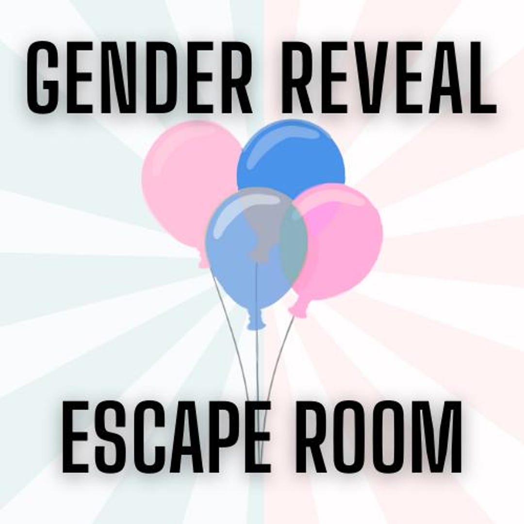 Gender Reveal Escape Room Game, Boy and Girl Reveal Options Included ...