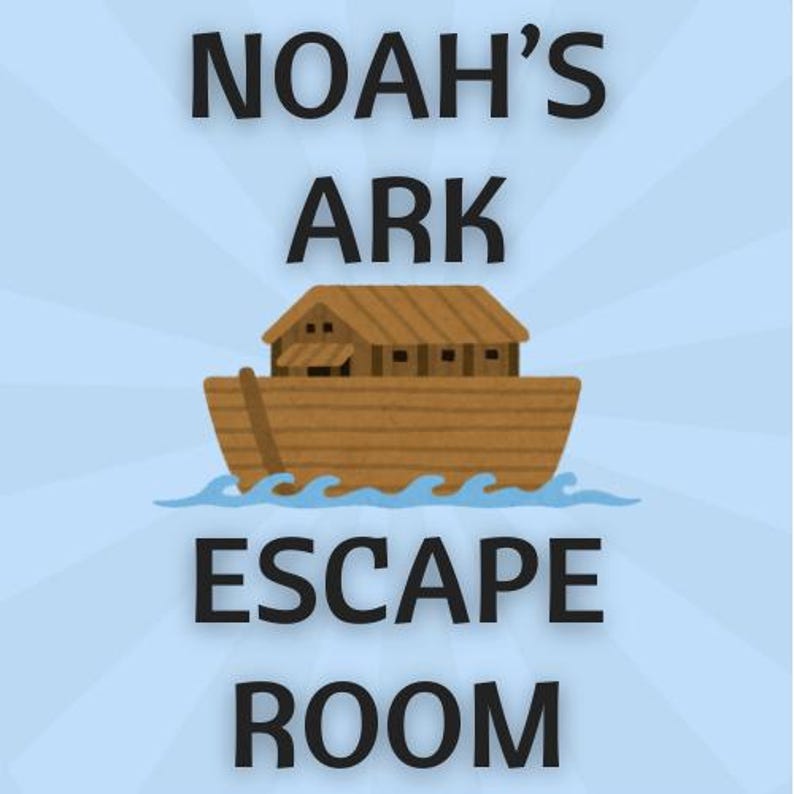 Noah's Ark Escape Room Game Printable Activity Bible Theme Escape Room ...