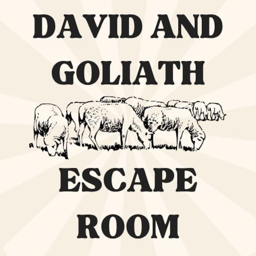 David and Goliath Escape Room Game Printable Kids Bible Story Activity ...