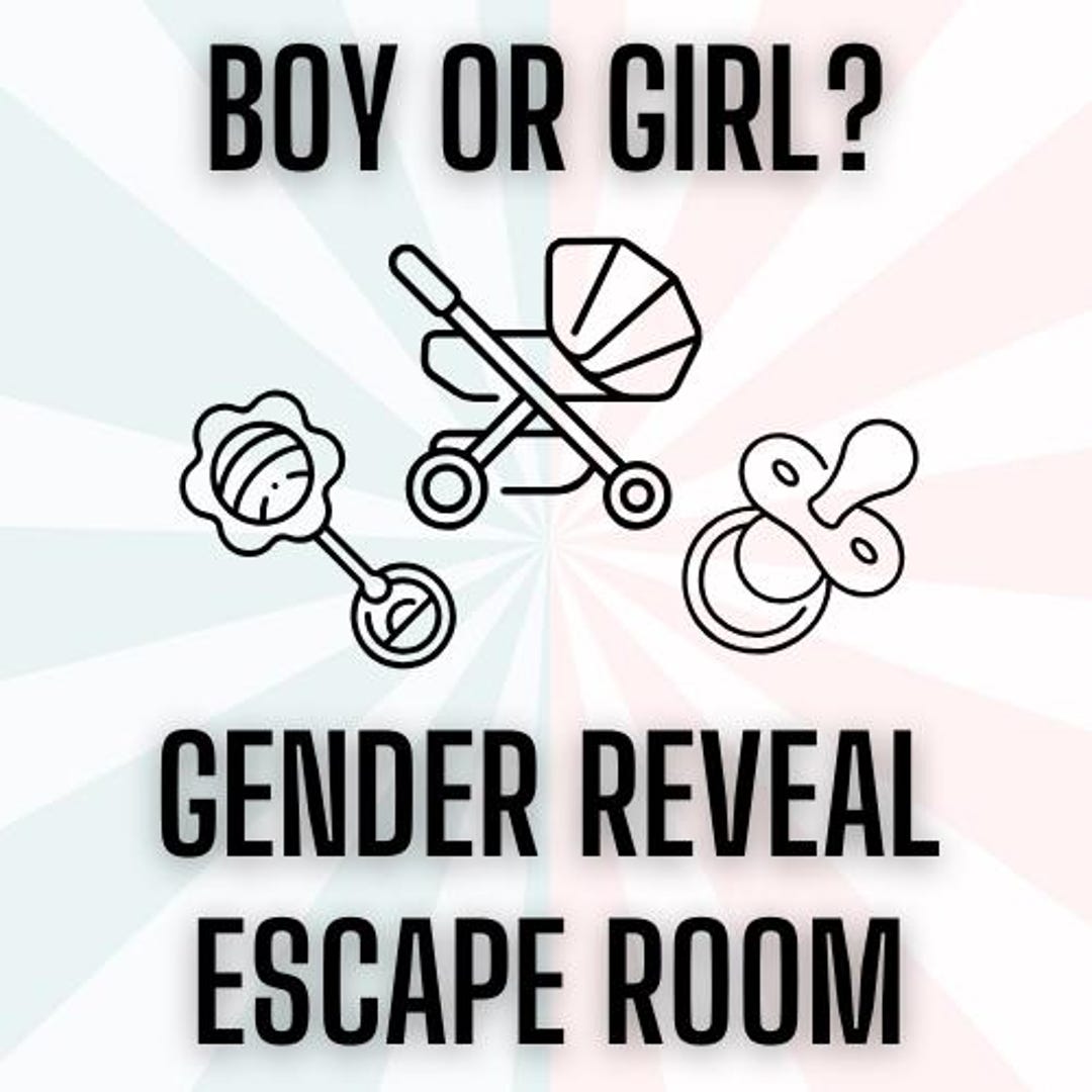 Gender Reveal GIRL Escape Room Game - Etsy