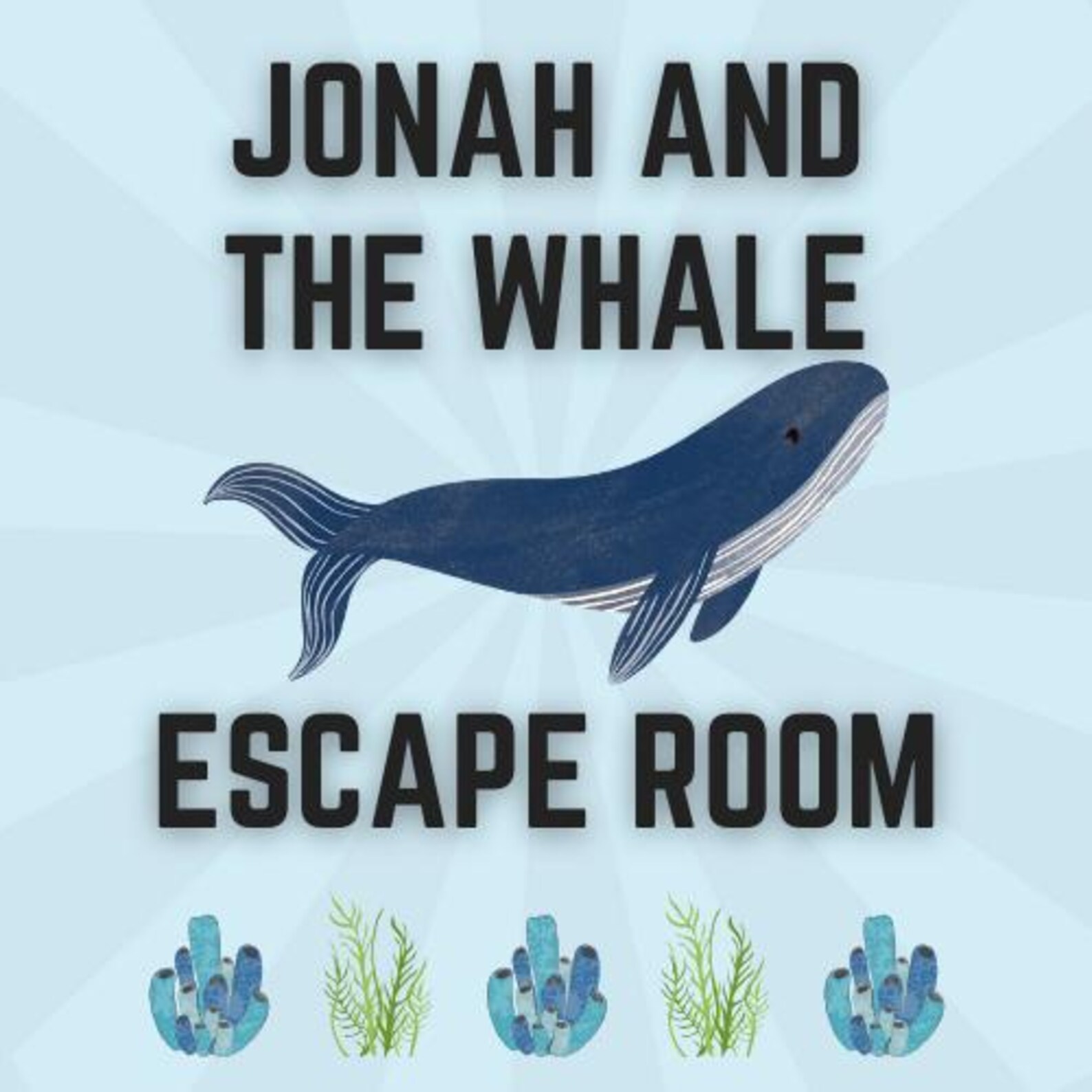 Jonah and the Whale Escape Room Game 10 Puzzles Printable Activity for ...