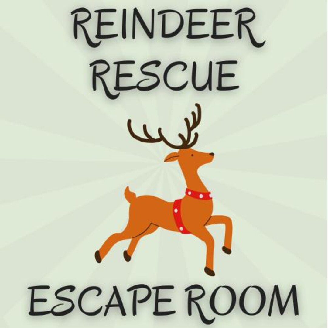 Reindeer Rescue Escape Room Game Printable Christmas Kids Activity ...