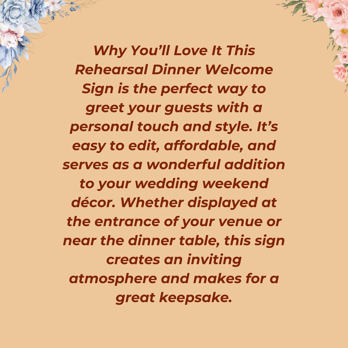 Rehearsal Dinner Welcome Sign Modern Wedding Welcome Sign the Night ...