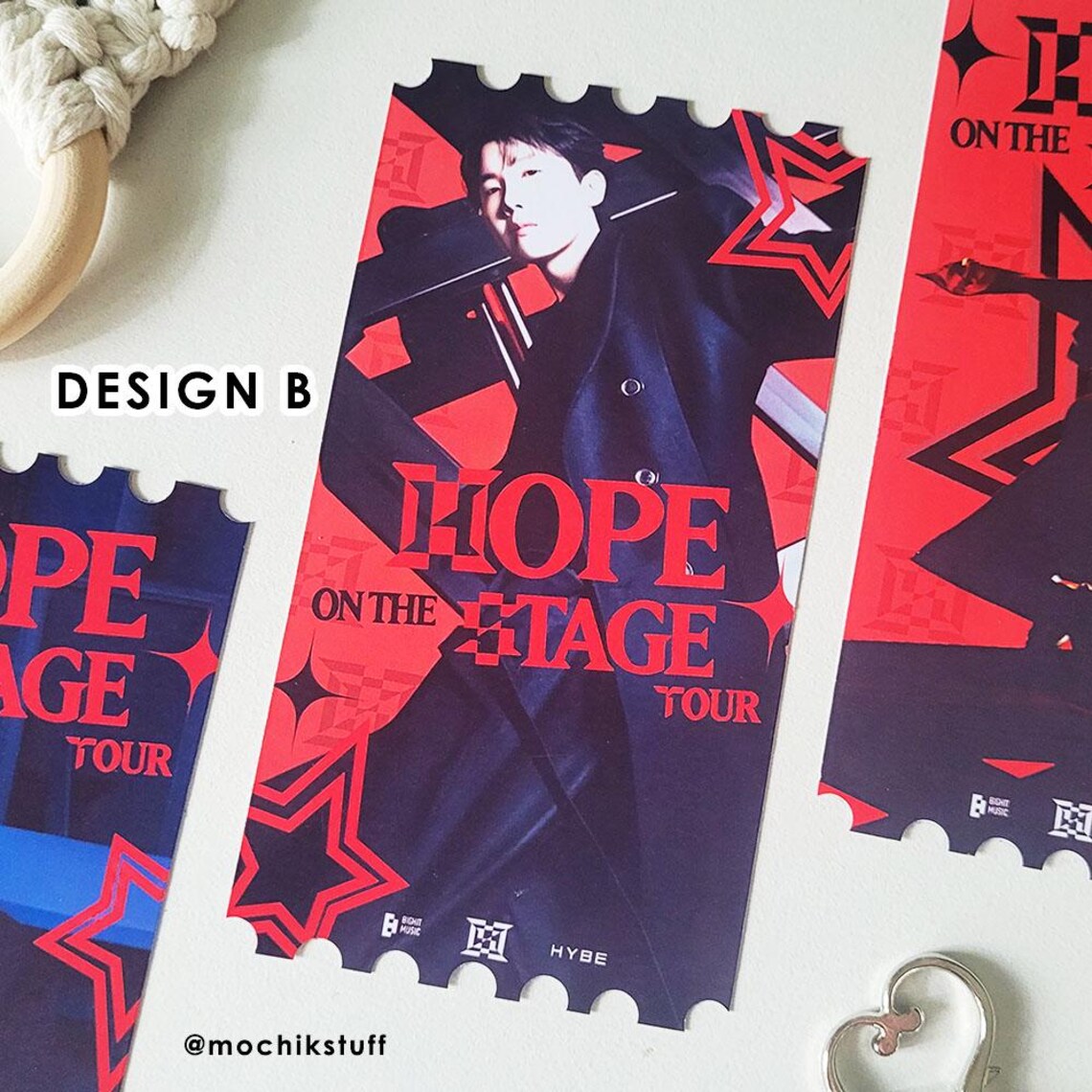 Jhope Hope on the Stage Tour Concert Ticket Template | J-hope Hobi ...