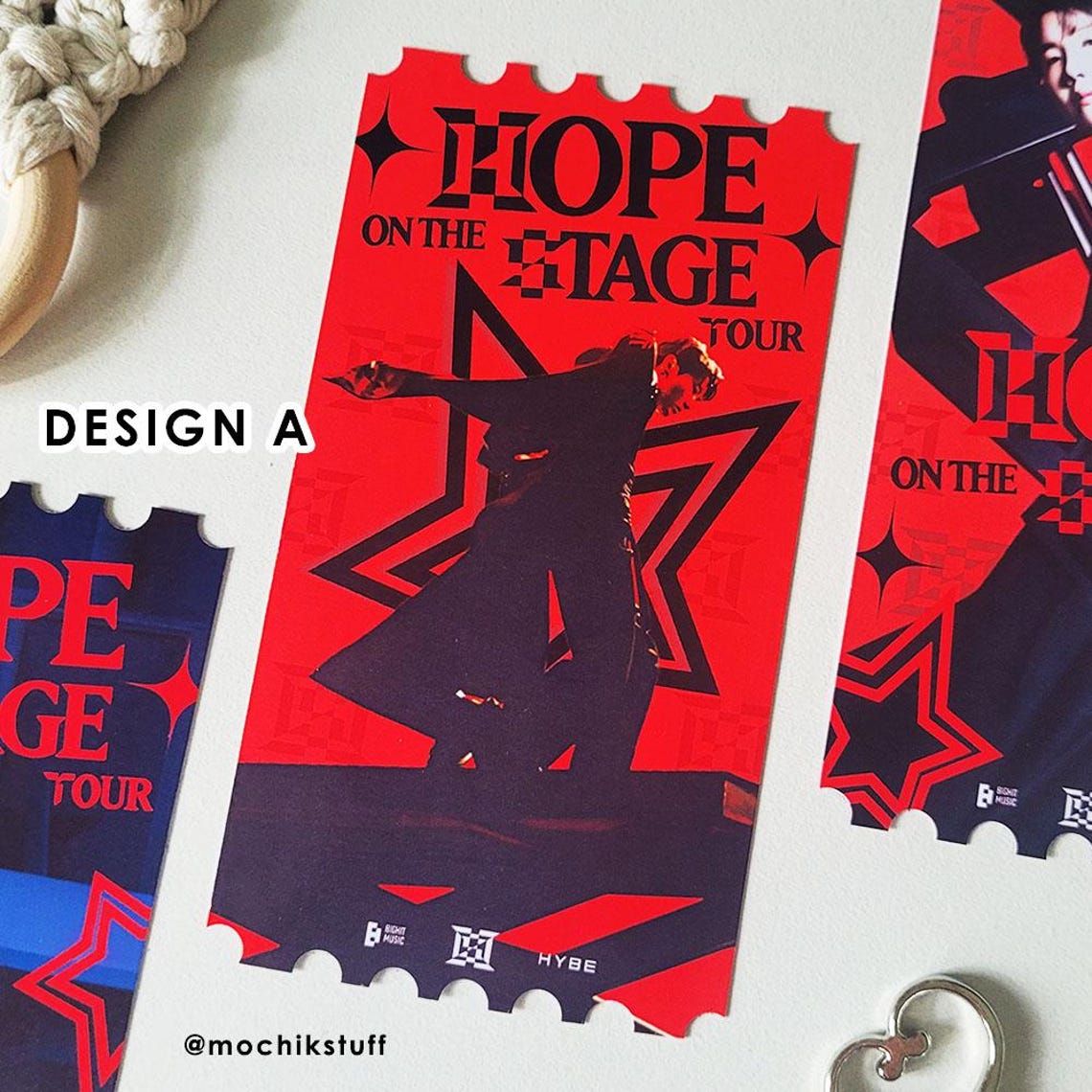 Jhope Hope on the Stage Tour Concert Ticket Template | J-hope Hobi ...