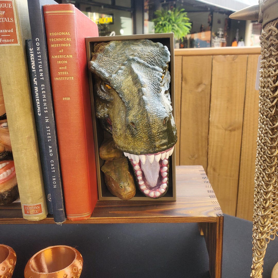 T-rex, Jurassic Book Nook - Etsy