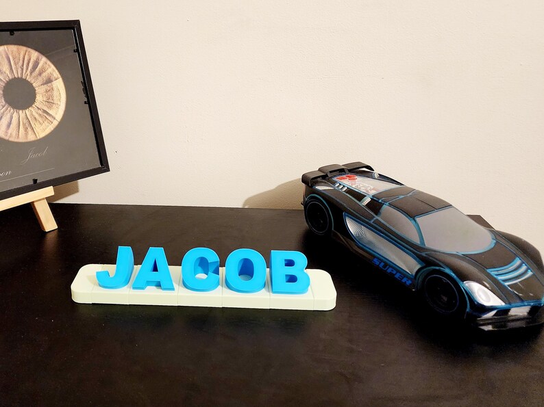 Personalized 3D Desktop NAME PLATE Custom 4-7 Letters 3d Name Plate ...