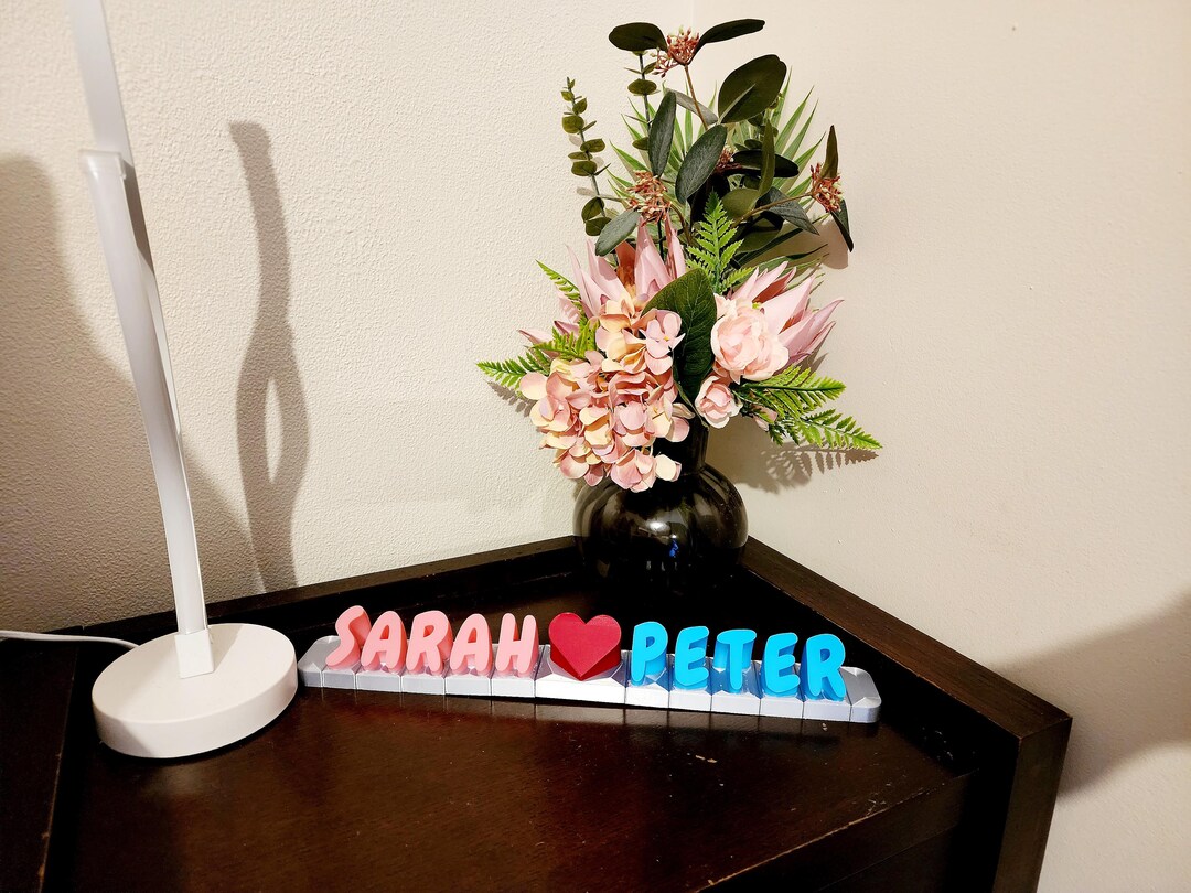 Customizable 3D Desktop NAME PLATE Aesthetic 8-12 Letters Name Plate ...