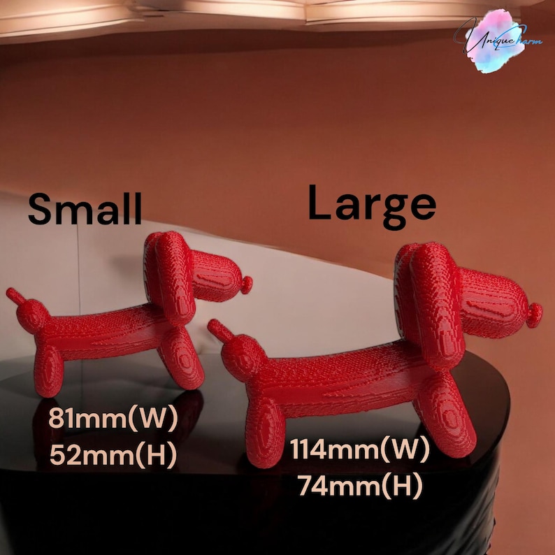 3D Printed Pixel Dachshund Balloon Dog: Modern Wiener Dog Decor - Etsy