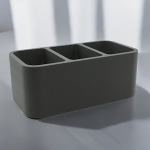 Remote Control Holder With 3 Compartments TV Remote Organizer Caddy for ...