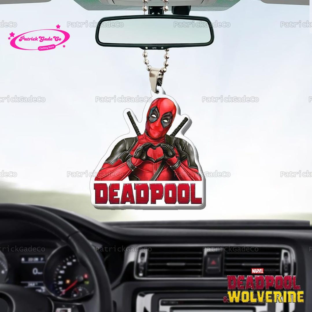 Deadpool and Wolverine Car Ornament, Deadpool 3 Movie Car Accessories ...