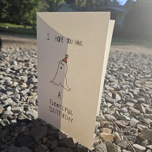 Halloween Birthday Card, Boo Basket, Birthday Gift. - Etsy