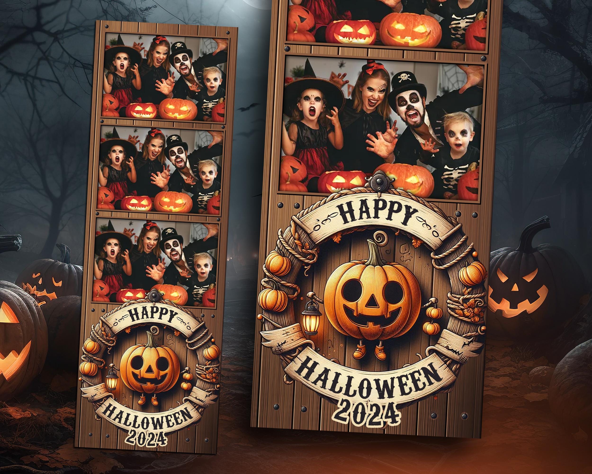 Halloween Photobooth Template 2x6 Scary Trick or Treat Photo Booth ...