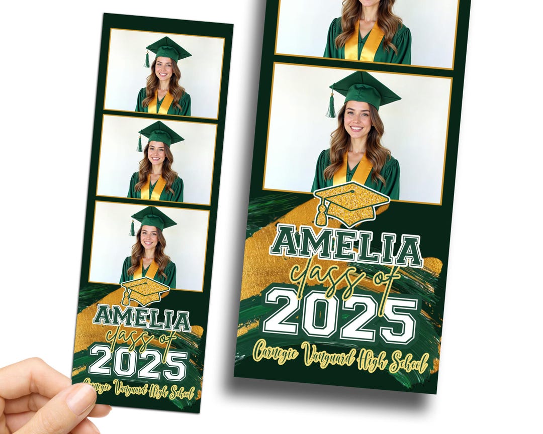 Graduation Photobooth Template Class of 2025 Prom 2025 2x6 Strip, Prom ...