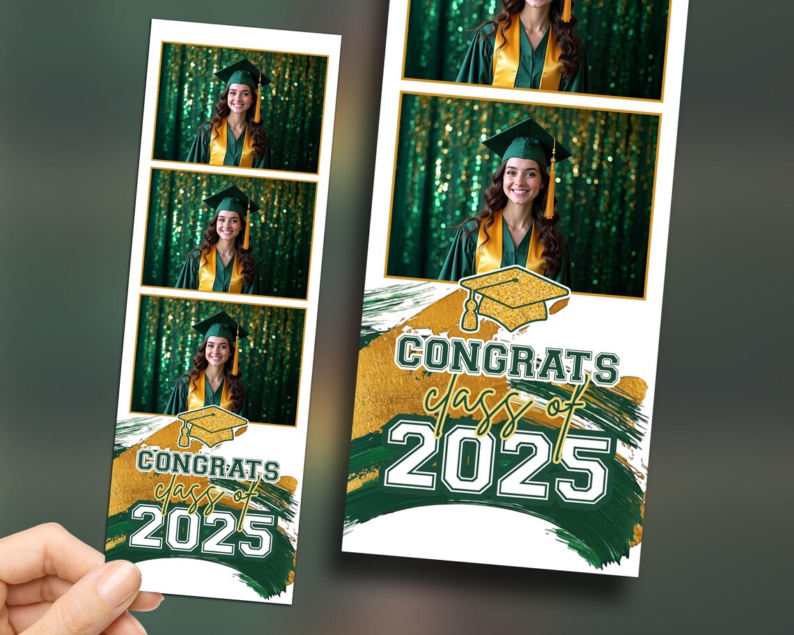 Graduation Photobooth Template Class of 2025 Prom 2025 2x6 Strip, Prom ...