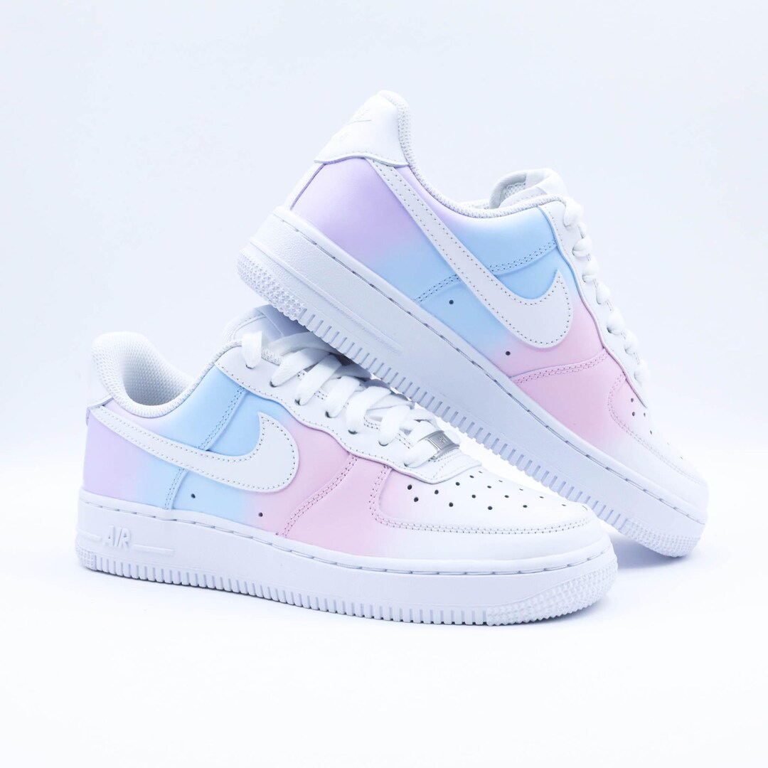 Custom Air Force 1 Custom Gradient Unicorn Hand Painted Sneakers Custom ...
