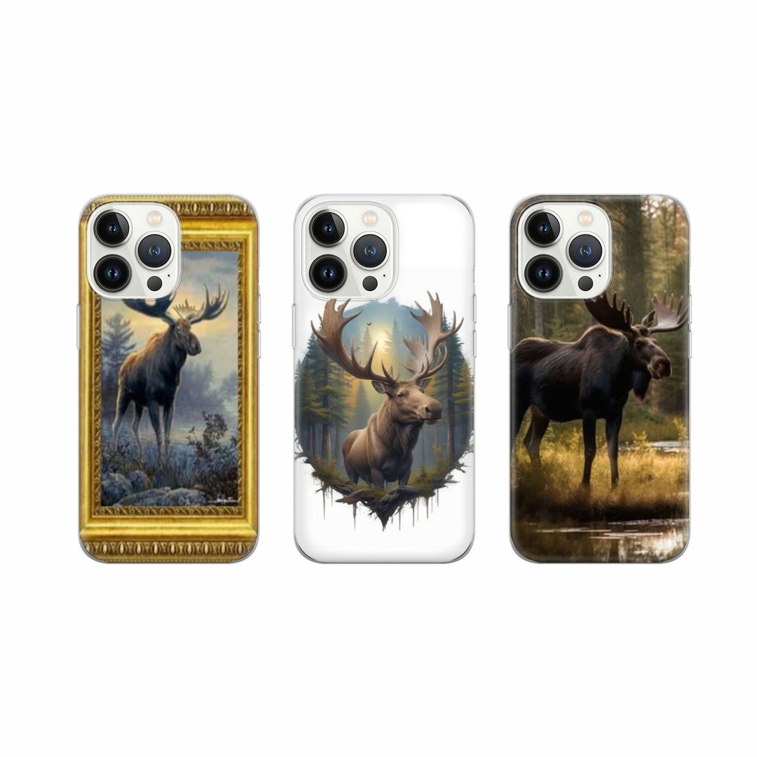 Moose Phone Case Nature Cover for iPhone 16 Pro, 15, 14, 13, 12, 11 ...