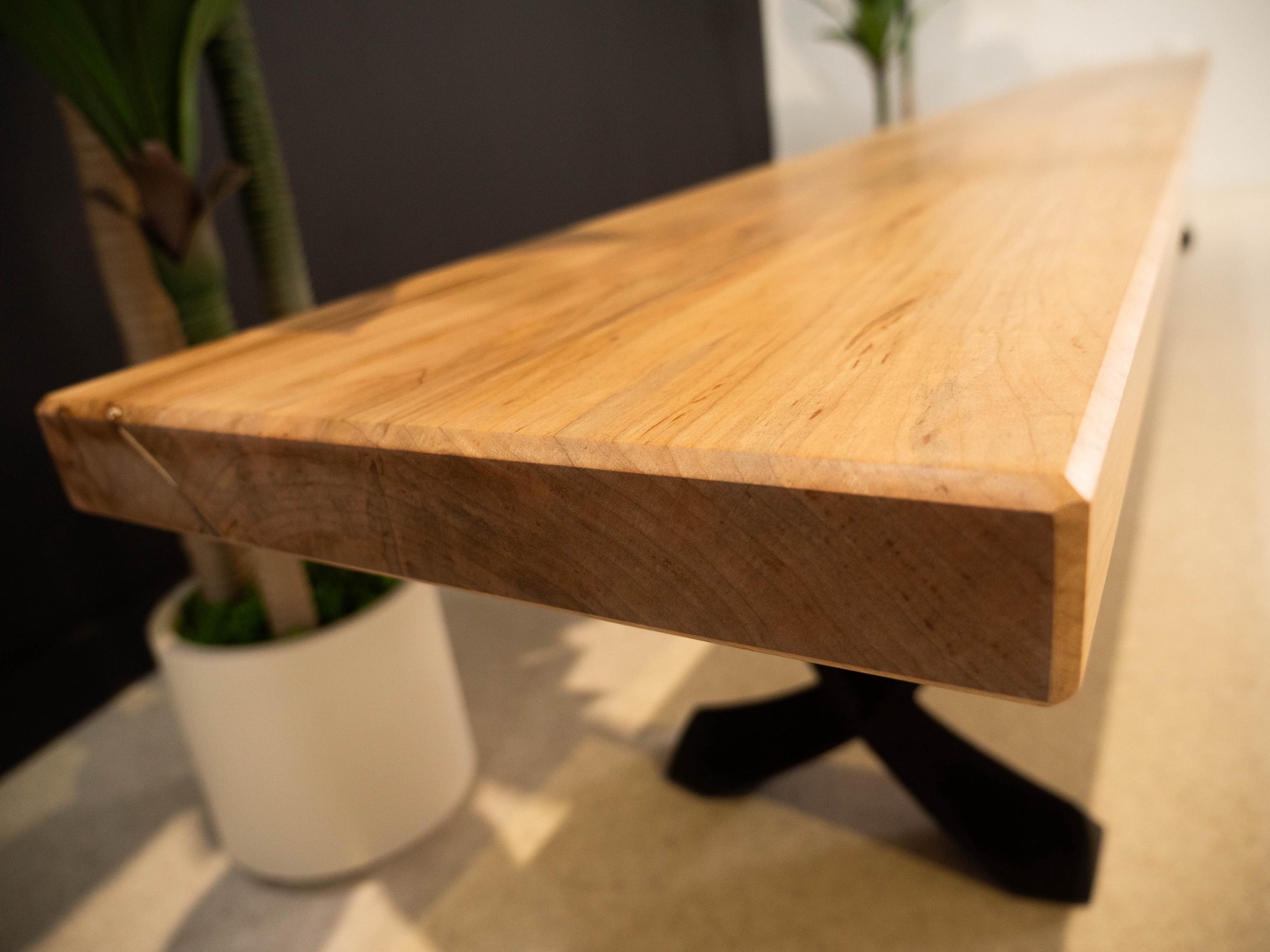 Custom Wormy Maple Dining Table | Rustic Farmhouse Furniture - Etsy