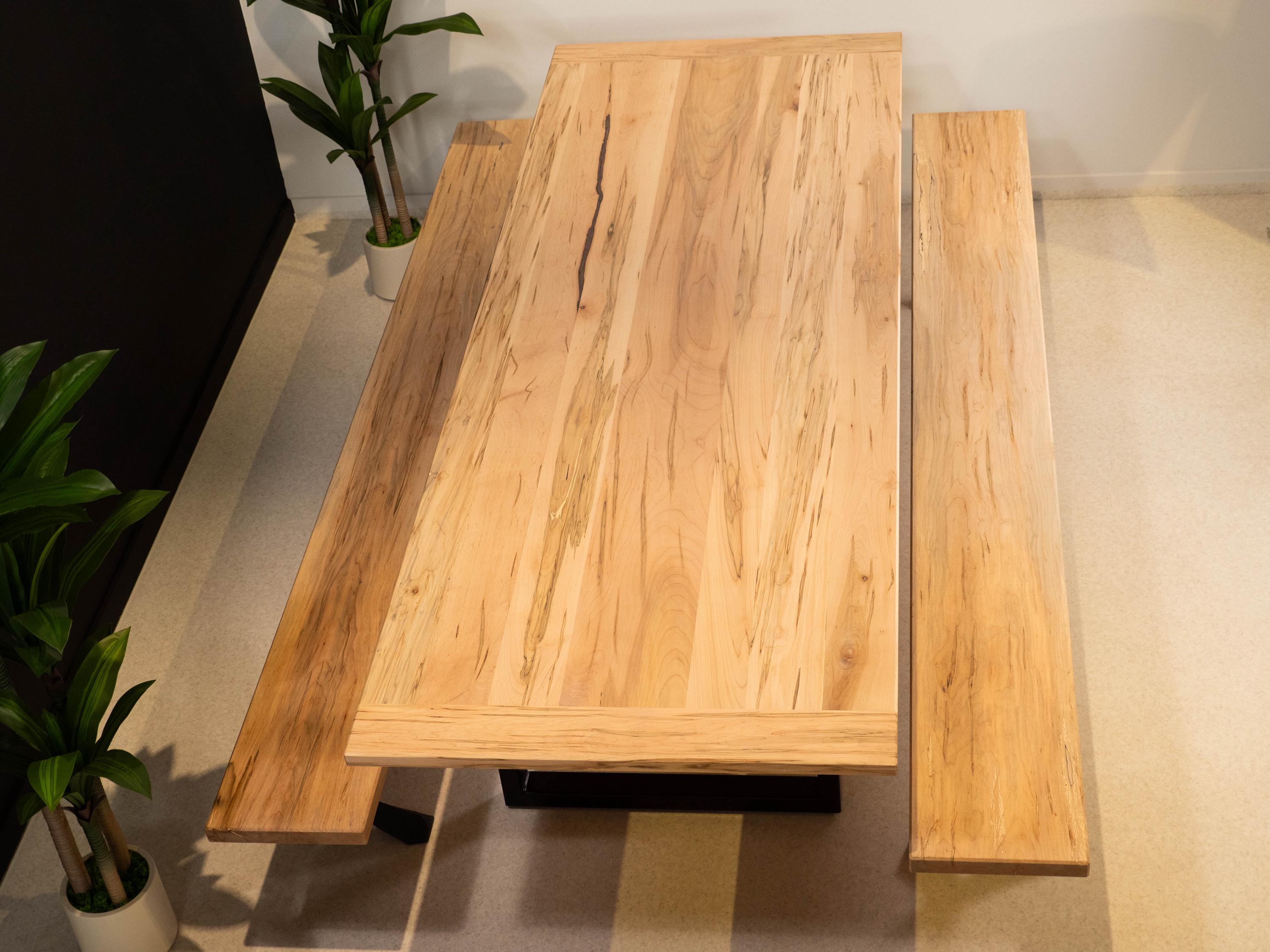 Custom Wormy Maple Dining Table | Rustic Farmhouse Furniture - Etsy