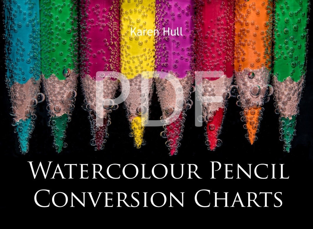 Watercolour Pencil Conversion and Comparison Charts - Etsy