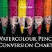 Watercolour Pencil Conversion and Comparison Charts - Etsy