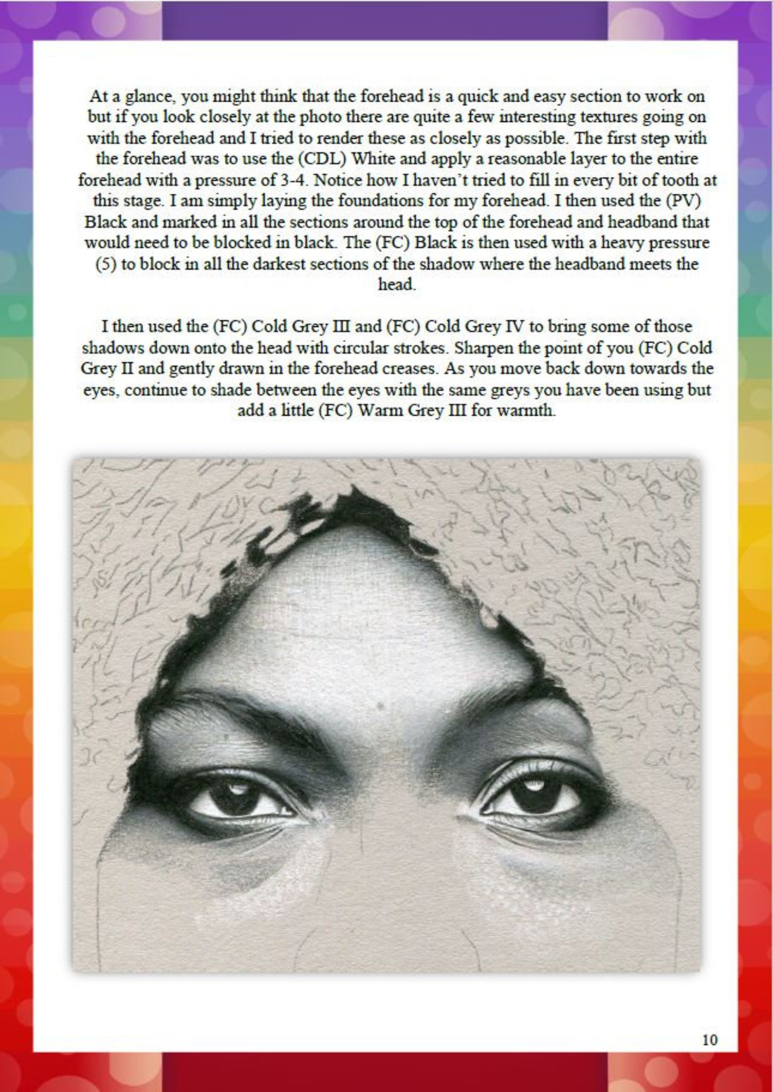 Ruby Portrait in Coloured Pencil Drawing Tutorial - Etsy