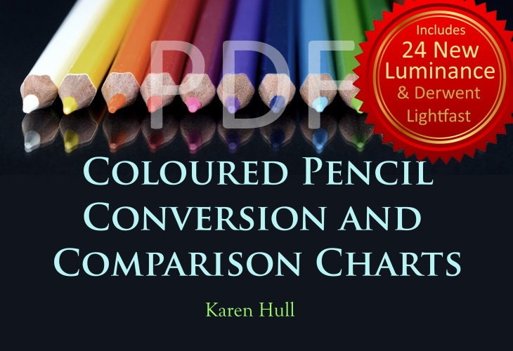 Coloured Pencil Conversion and Comparison Charts - Etsy