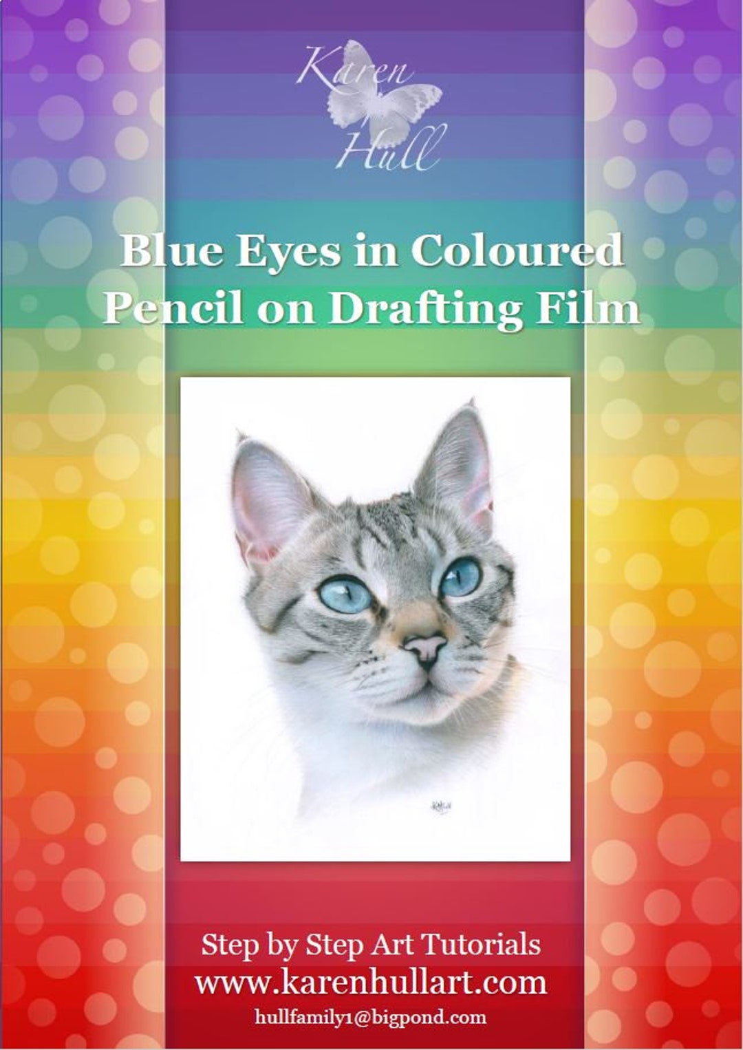 Blue Eyes in Coloured Pencil on Drafting Film Drawing Tutorial - Etsy