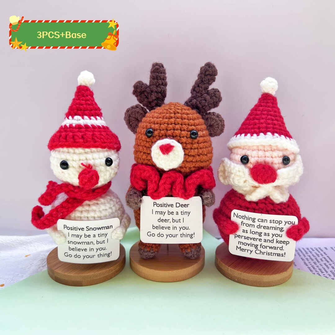Handmade Crochet Santa Claus/snowman/reindeer, Santa Claus, Active ...