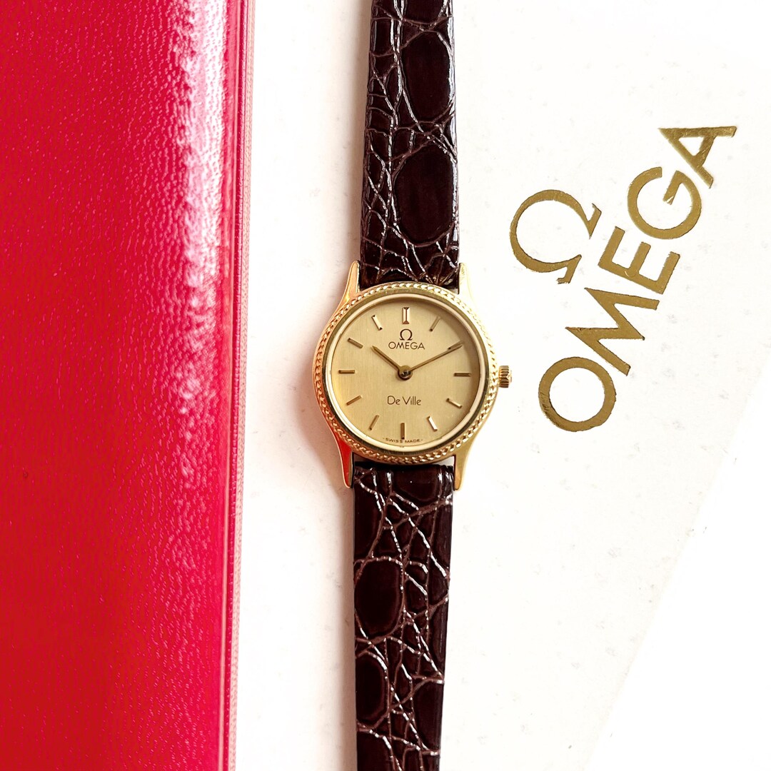 Omega De Ville, Gold Vintage Watch, Boxed, Gift for Her - Etsy