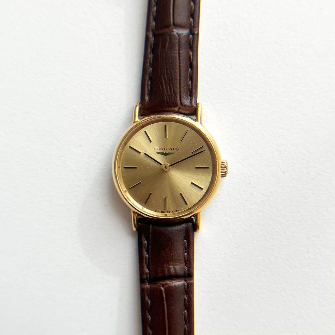 Longines Women’s Classic Gold Vintage Watch, Gift Box, New Leather Band ...