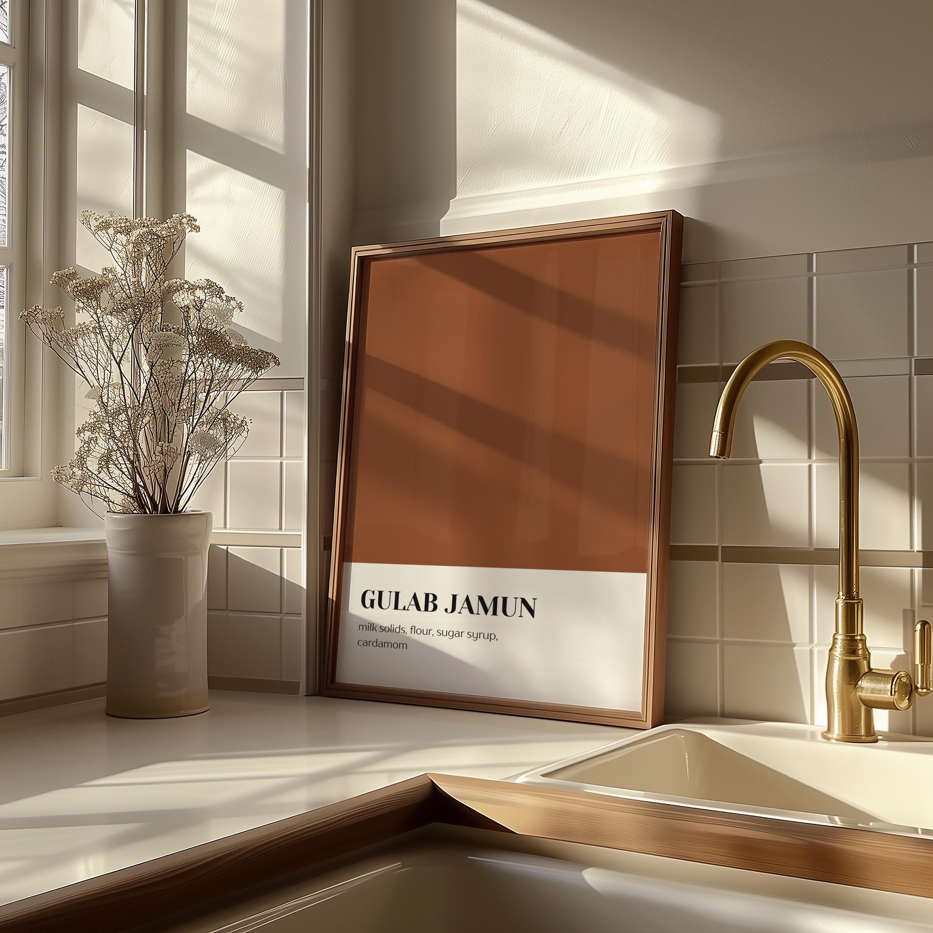 Gulab Jamun - Wall Art Print Poster | Color Block Collection | South ...