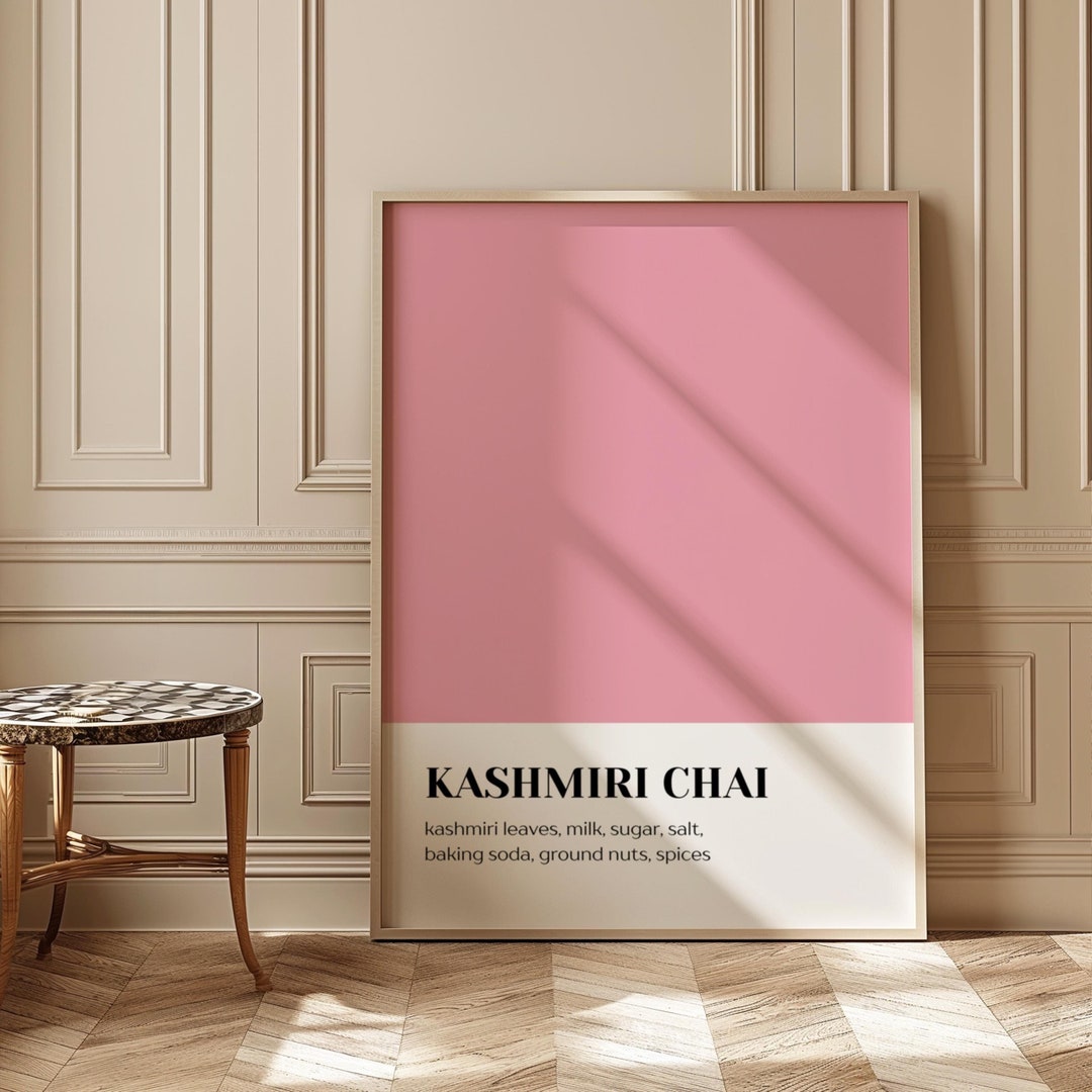 Kashmiri Chai - Wall Art Print Poster | Color Block Collection | South ...