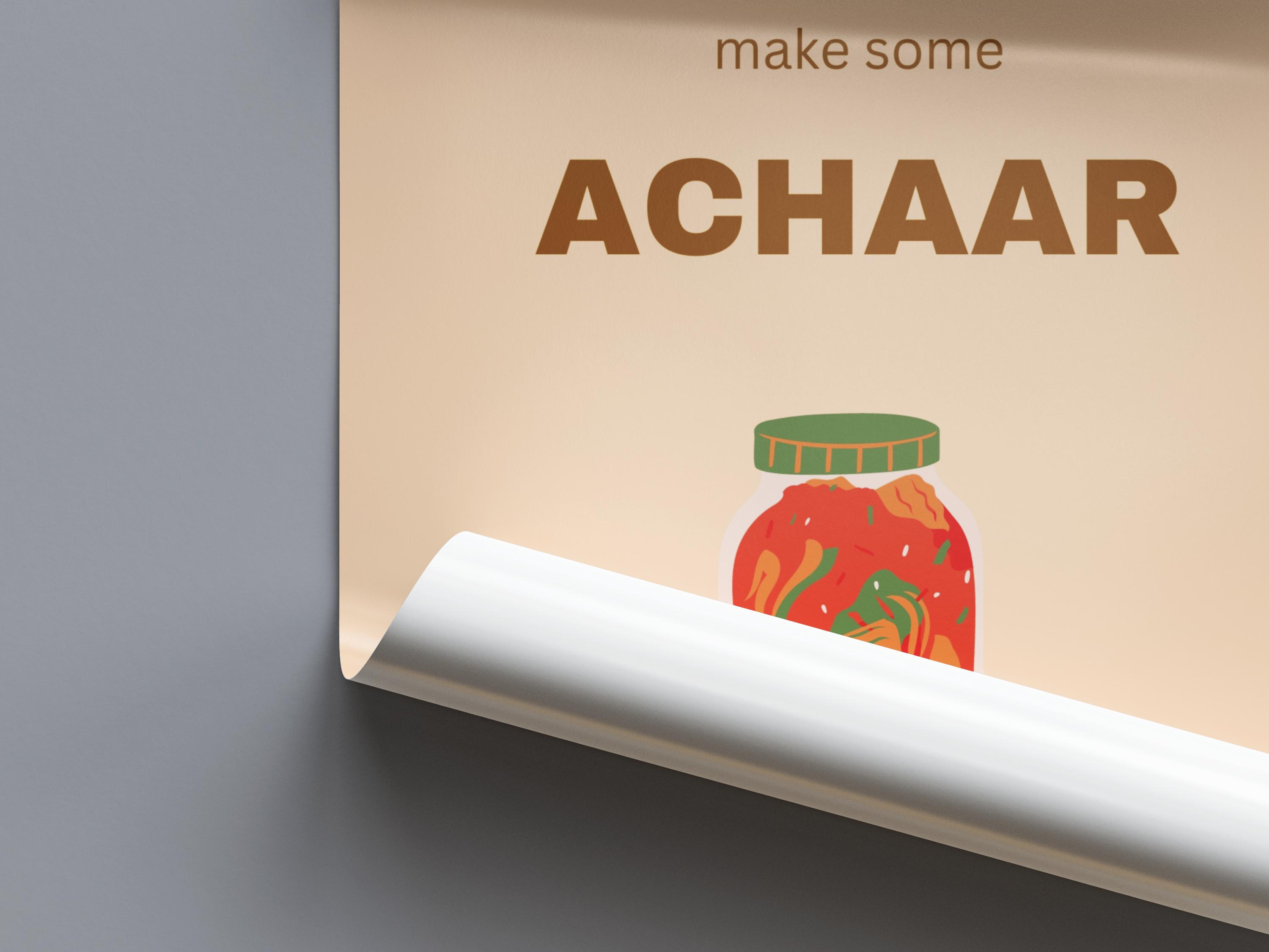 When Life Gives You Lemons Make Some Achaar - Wall Art Print Poster ...