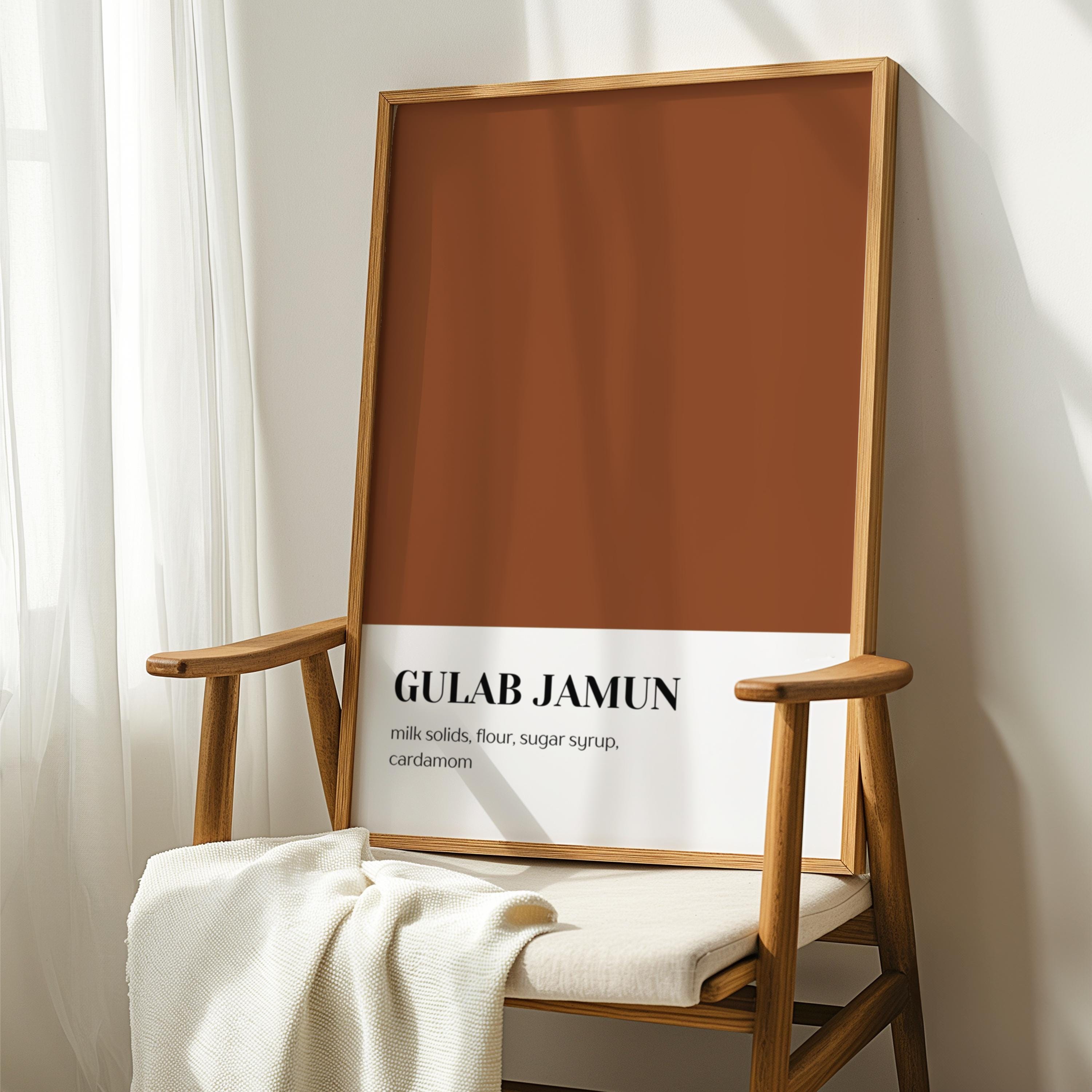 Gulab Jamun - Wall Art Print Poster | Color Block Collection | South ...