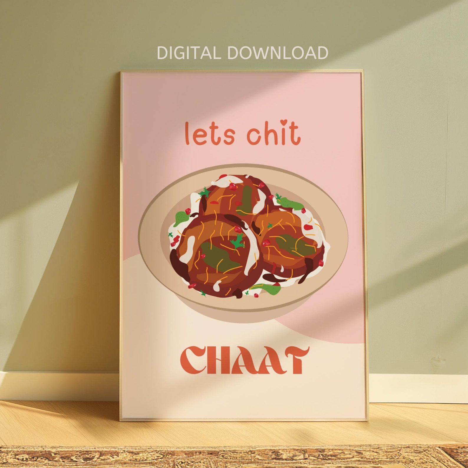 Lets Chit Chaat - Digital Download | Desi Wall Art | South Asian Home ...