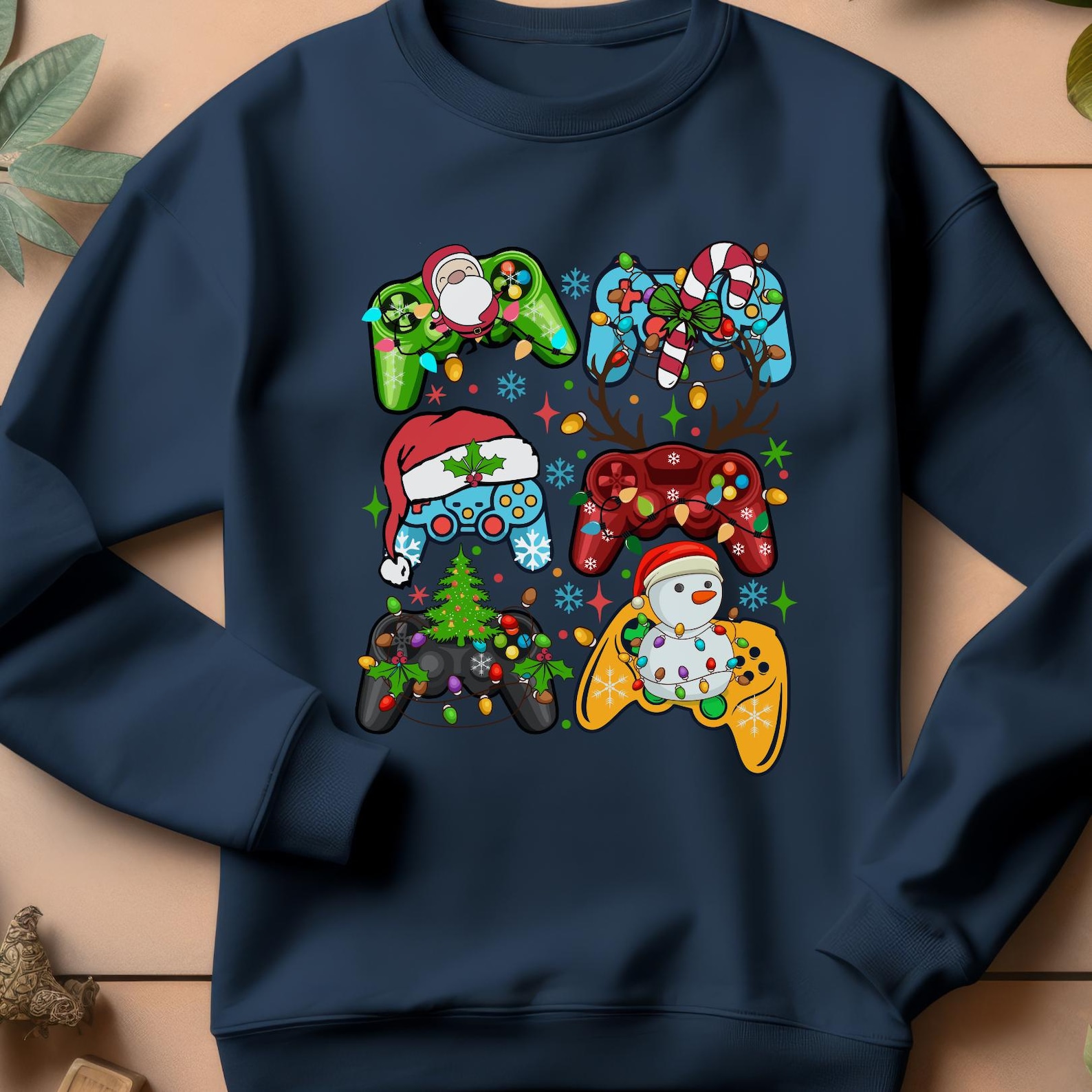 Christmas Gaming Controller Youth Sweatshirt, Holiday Gaming Jumper ...