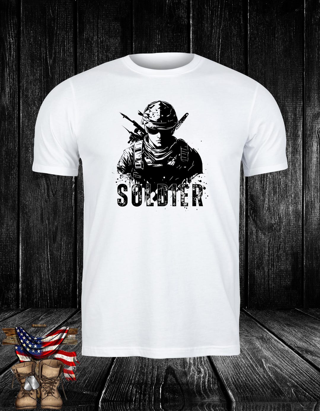 Soldier Typography Custom T Shirt - Etsy