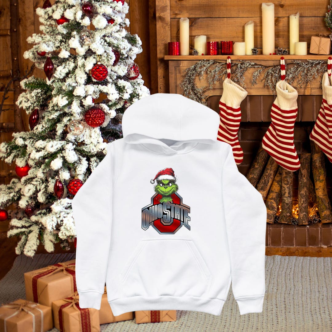 Ladies Christmas Grinch Ohio State Hoodie - Etsy