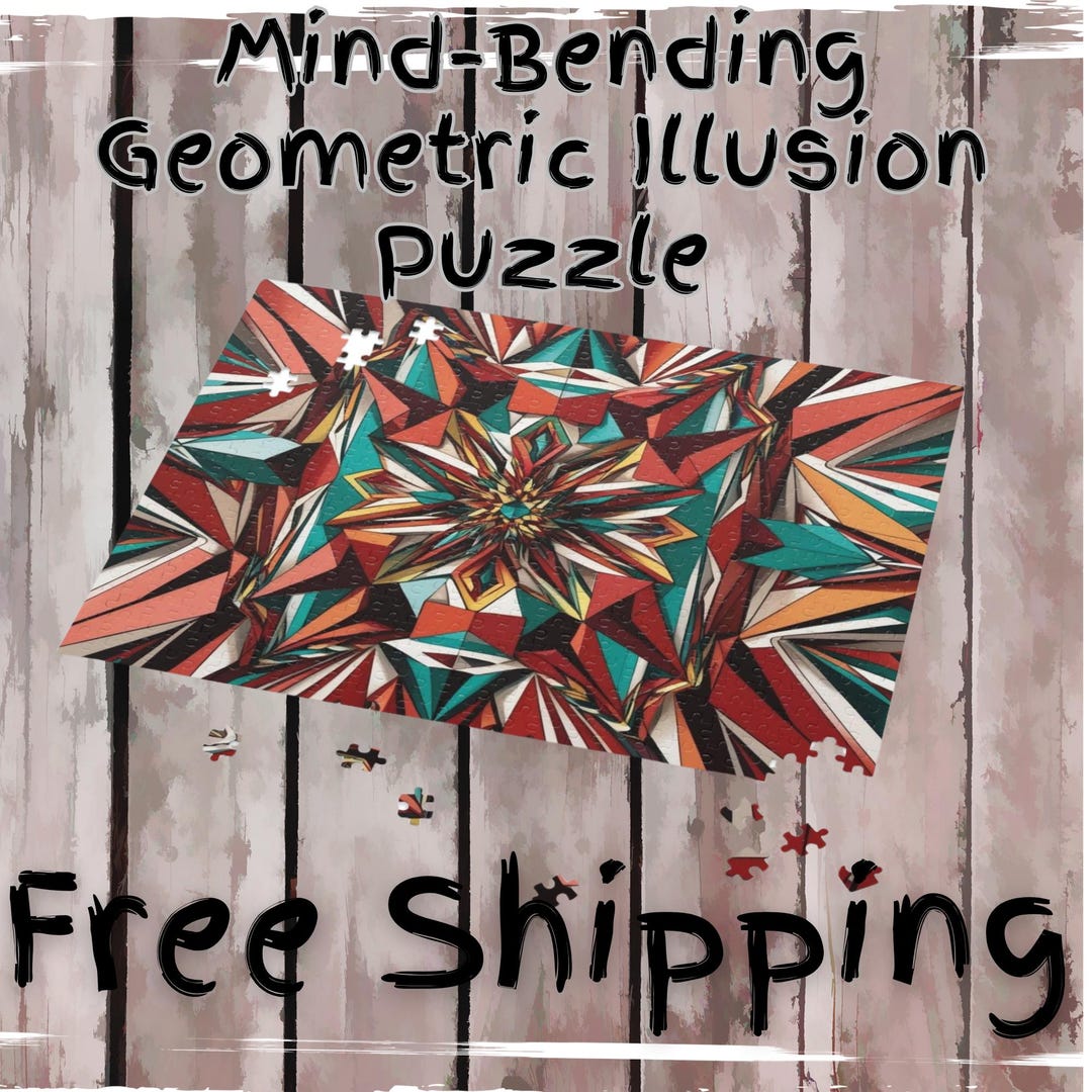 Mind-bending Geometric Illusion Puzzle 120, 252, 500-piece Intricate ...