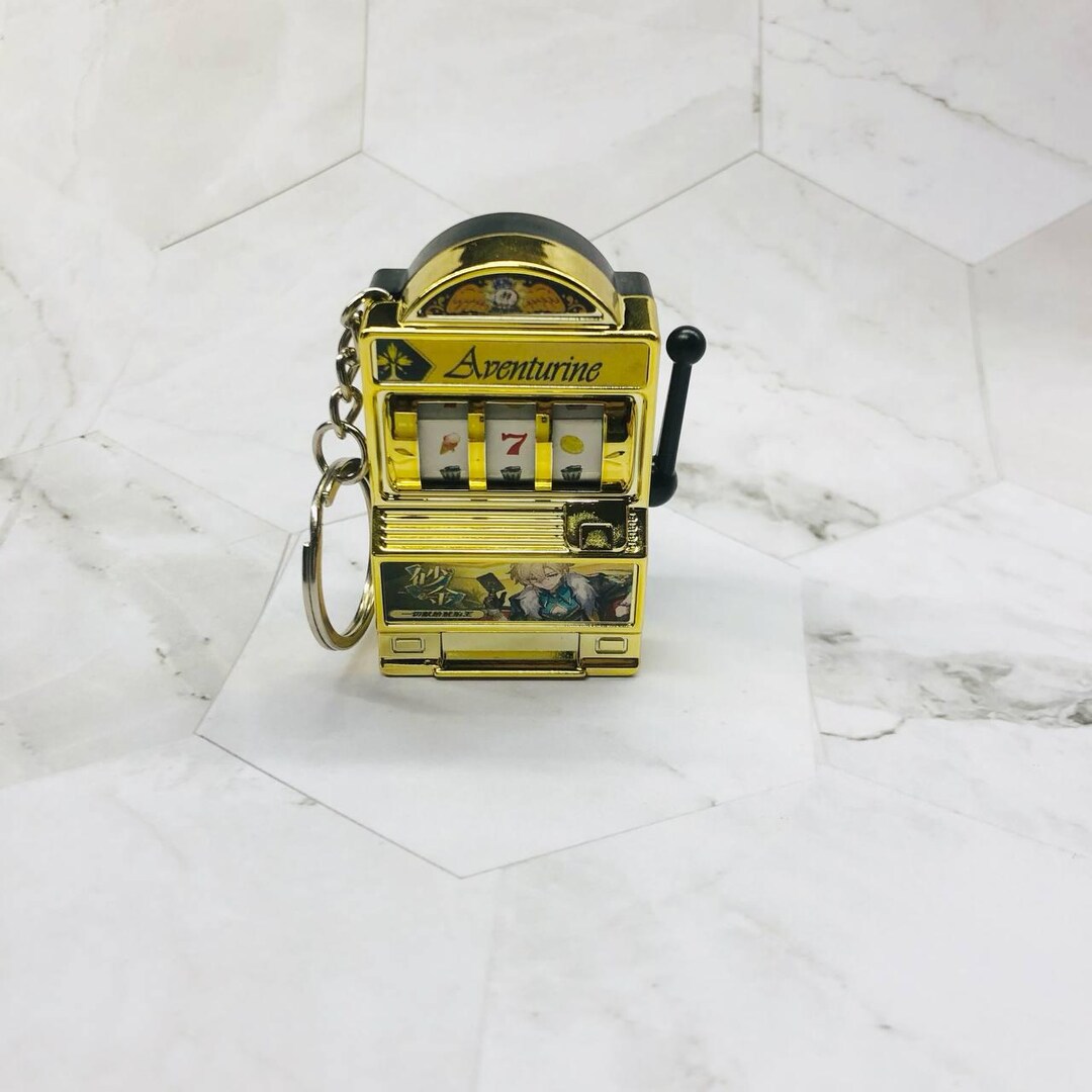 Honkai Star Rail, Mini Slot Machine Keychain, Aventurine - Etsy