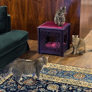 Luxury Two-level Cat Castle Cat Bed Cat House Multifunctional With ...