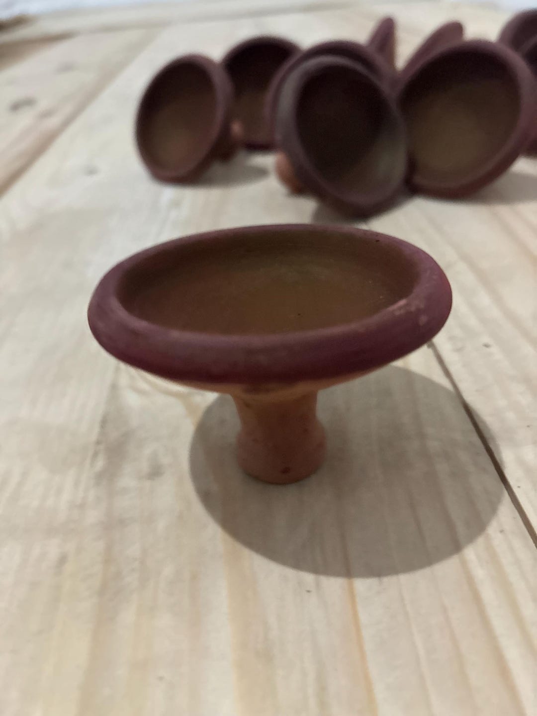Set of 5 Handmade Moroccan Aker Fassi Lip Stain in Clay Pot – Organic ...