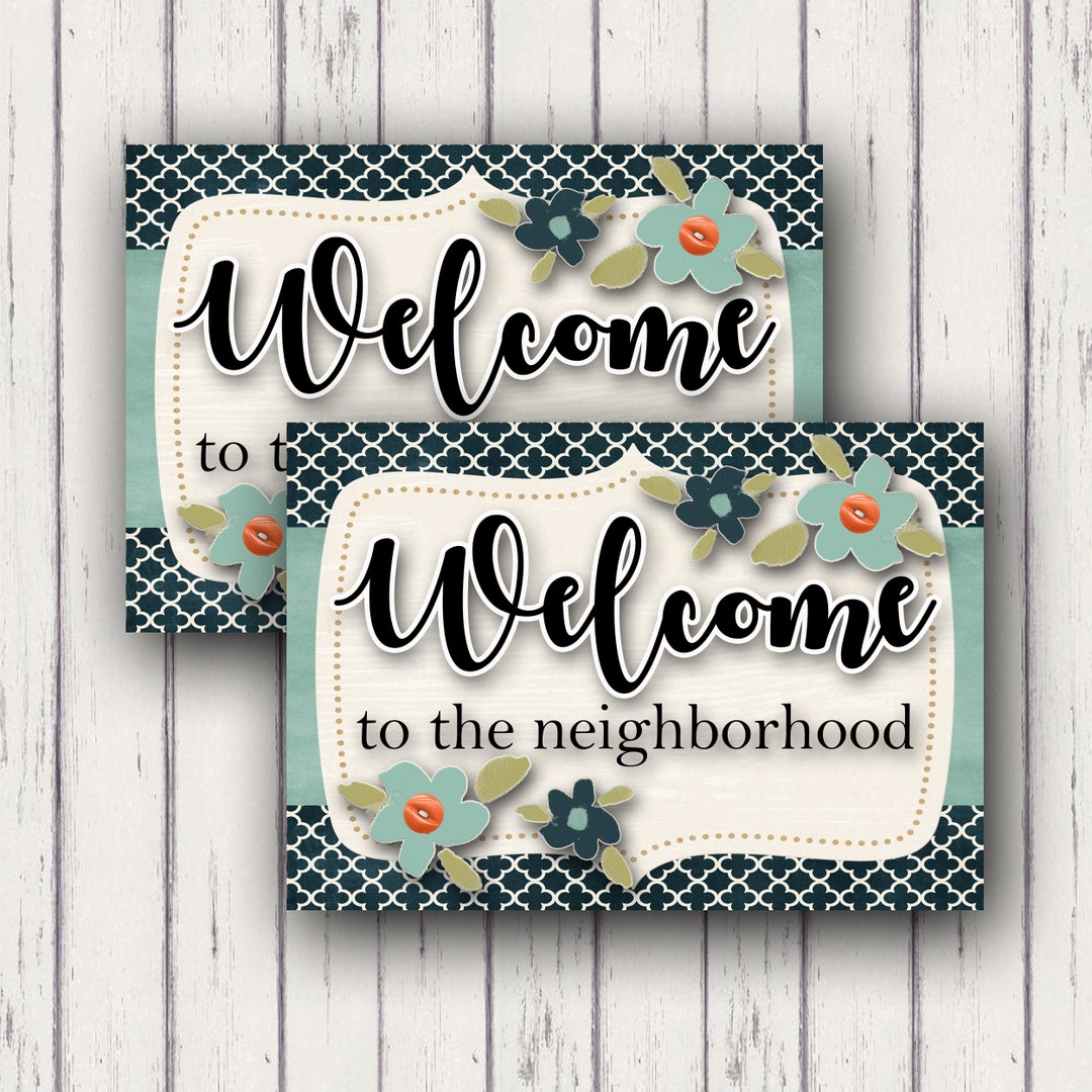 Welcome to the Neighborhood Cards, Welcome Home Card, New Home Gift ...