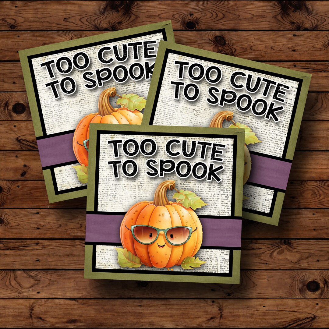 Halloween Treat Tag, Halloween Party Favor, Halloween Printable Tag ...