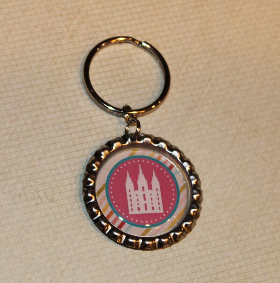 LDS Temple Bottle Cap Keychain, 2017 Young Womens Theme, LDS Young ...