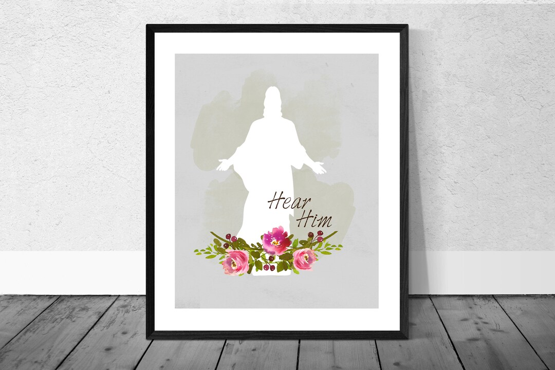 Hear Him, Come Follow Me, LDS Relief Society Printable, Baptism ...