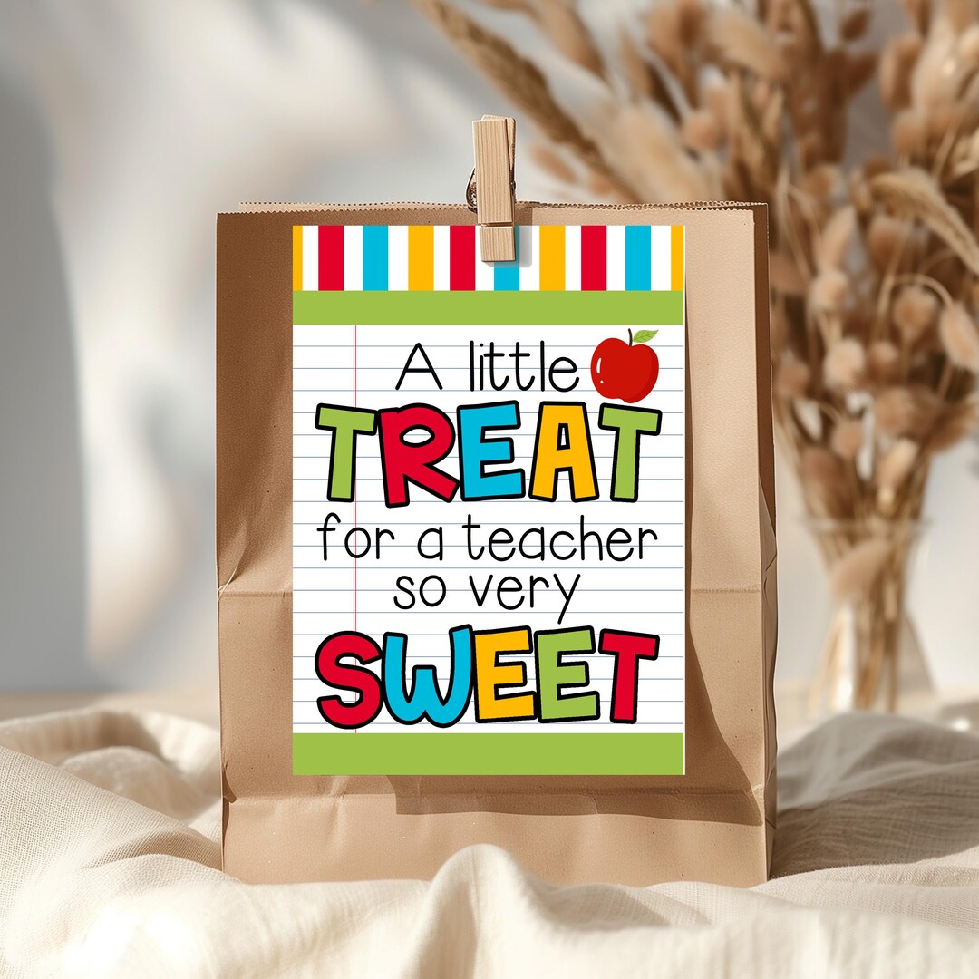Teacher Appreciation Week, Gift Tag Printable, Teacher Appreciation Tag ...