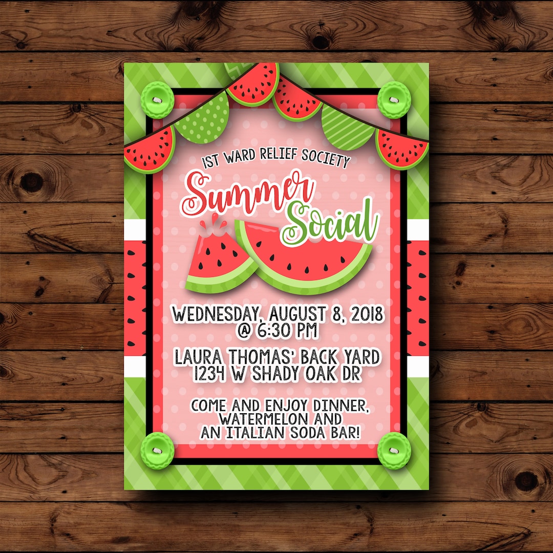 Relief Society Invitation, LDS Relief Society Printable Invitation ...