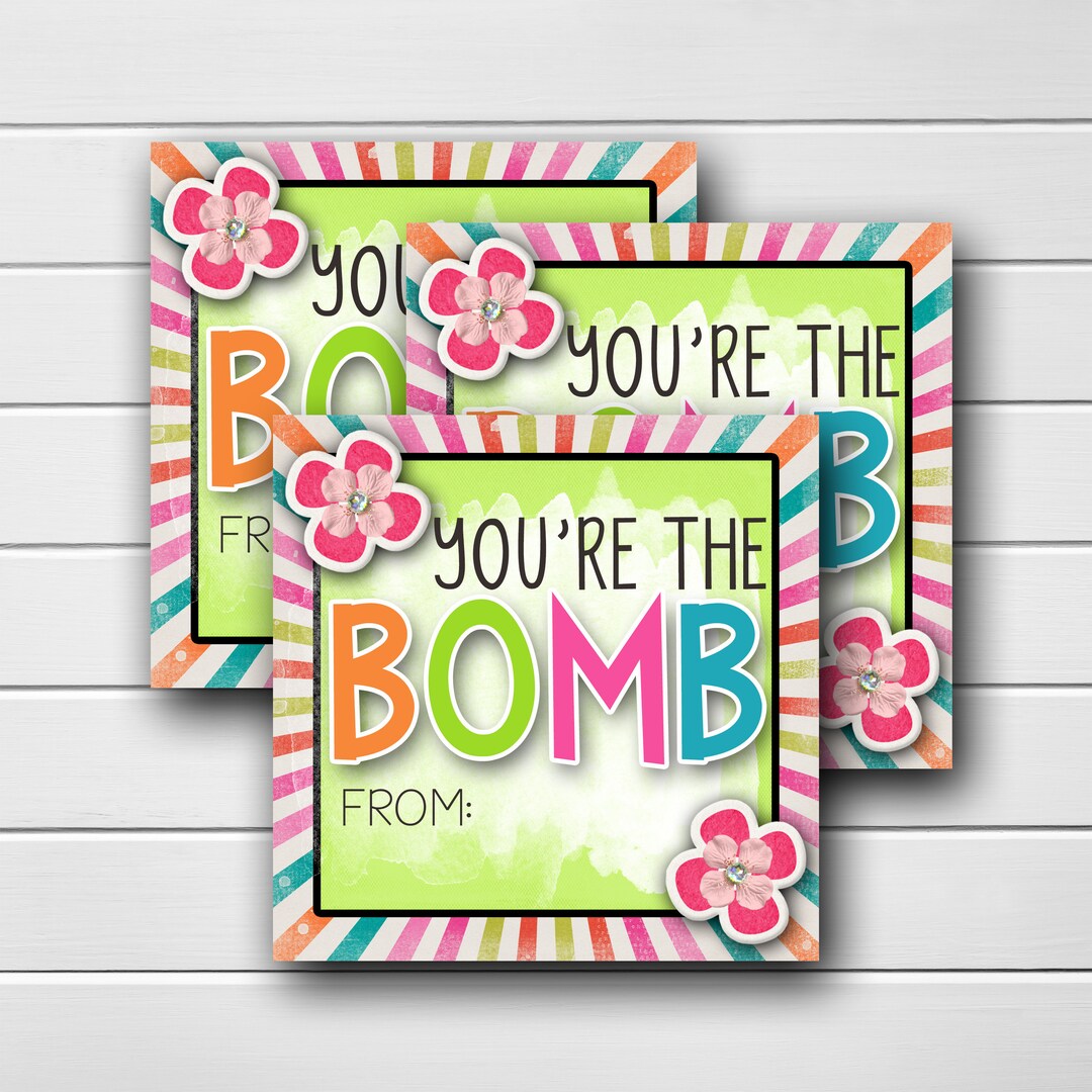 Mothers Day Gift, Mothers Day Printable Tags, Bath Bomb Tags Printable ...